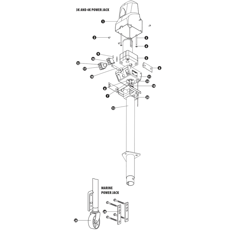 Lippert Atwood RV Power Jack Motor Specifications | ManualsLib