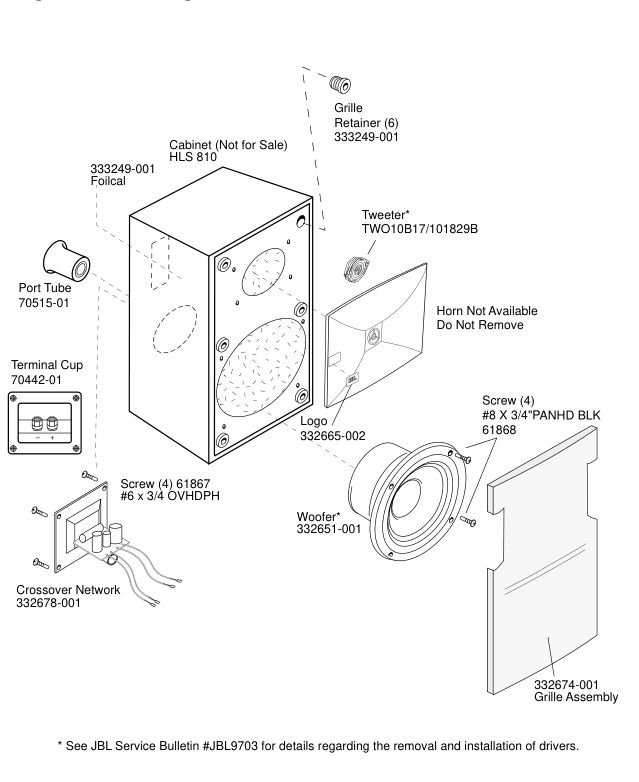 Individual JBL HLS 810 Speaker Weight | ManualsLib