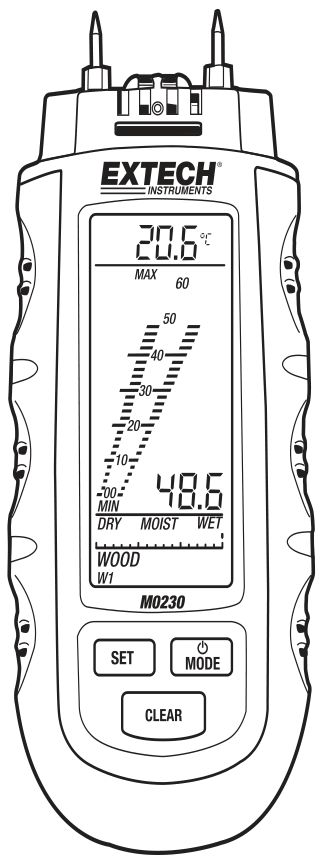 How to Power On Extech MO230 Moisture Meter | ManualsLib