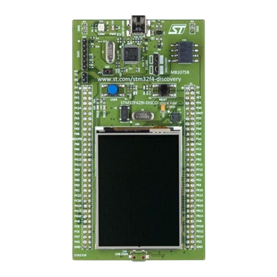 How to Program the STM32F429I-DISCO Board | ManualsLib