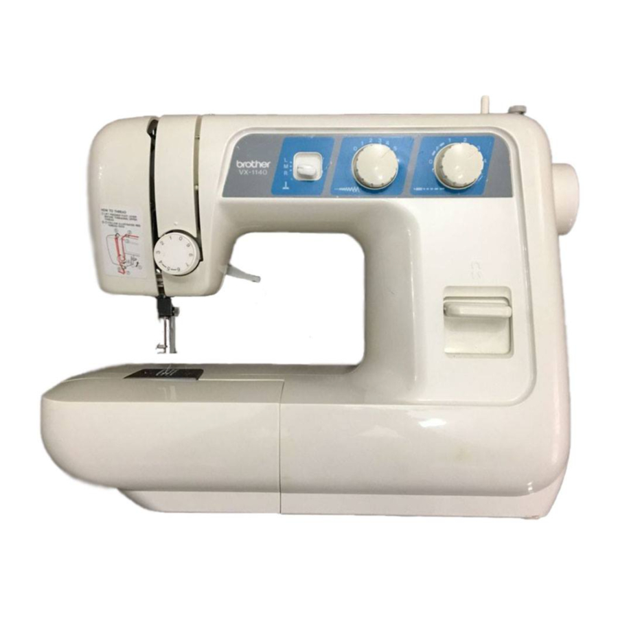 Brother VX-1120, VX-1140, VX-1250, VX-1400 Manual | ManualsLib