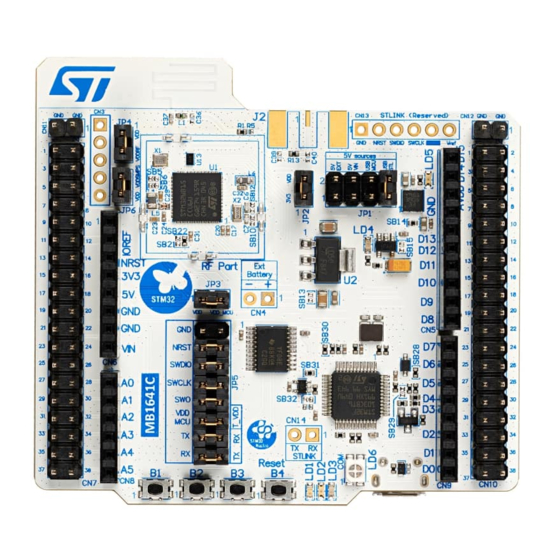 ST NUCLEO-WB15CC USER MANUAL Pdf Download | ManualsLib