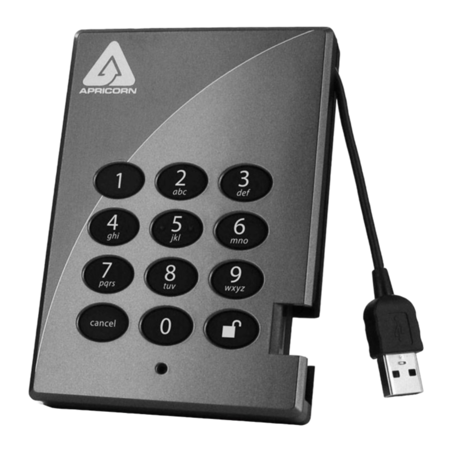 Apricorn Aegis Padlock Manual | ManualsLib