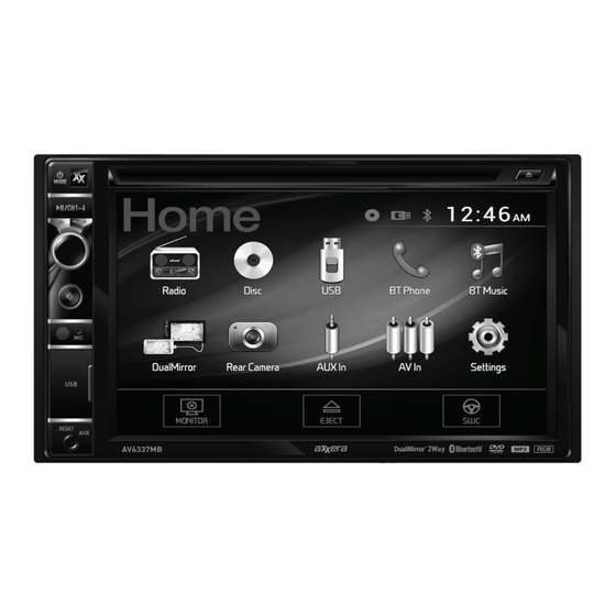 AXXERA DUALMIRROR 2-WAY AV6337MB INSTALLATION & OWNER'S MANUAL Pdf ...
