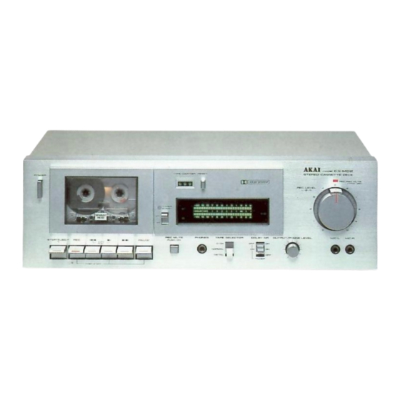 AKAI HIFI ENGINE CS-M02 OPERATOR'S MANUAL Pdf Download | ManualsLib