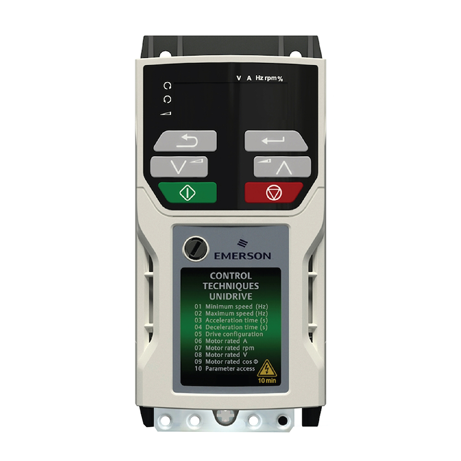 EMERSON UNIDRIVE M200 USER MANUAL Pdf Download | ManualsLib