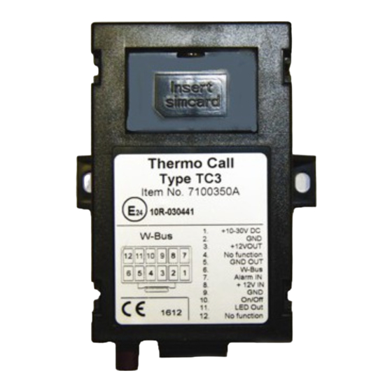 WEBASTO THERMO CALL TC3 INSTALLATION INSTRUCTIONS MANUAL Pdf Download ...