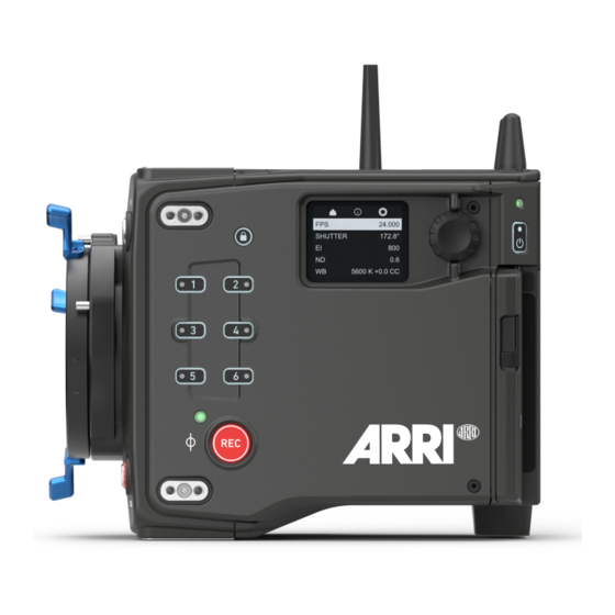 ARRI ALEXA 35 USER MANUAL Pdf Download | ManualsLib