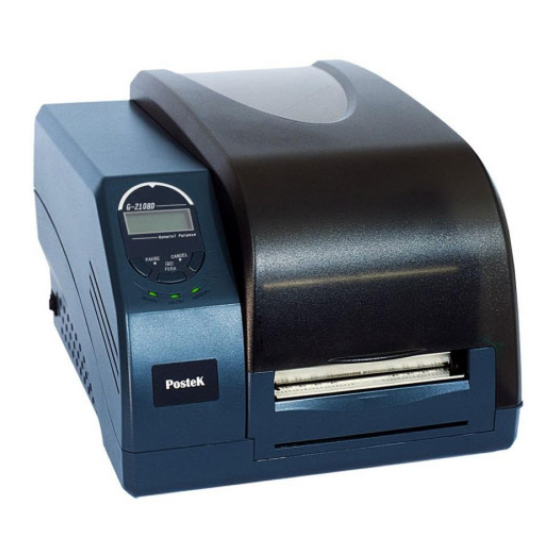 POSTEK G-2108 USER MANUAL Pdf Download | ManualsLib