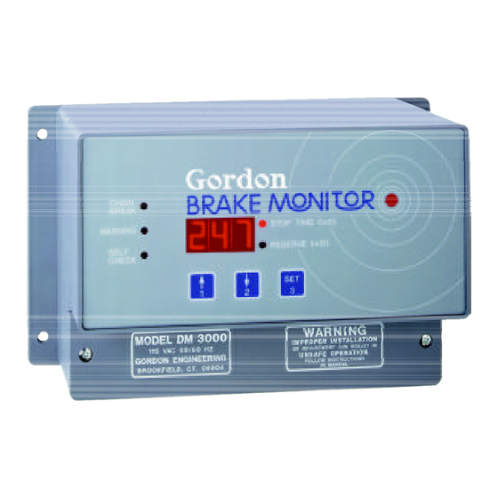 GORDON DM3000 OPERATION & MAINTENANCE MANUAL Pdf Download | ManualsLib