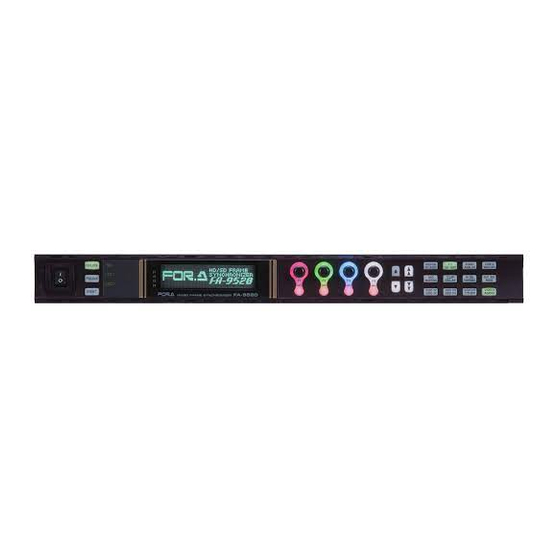 FOR-A FA-9500 UPDATE MANUAL Pdf Download | ManualsLib