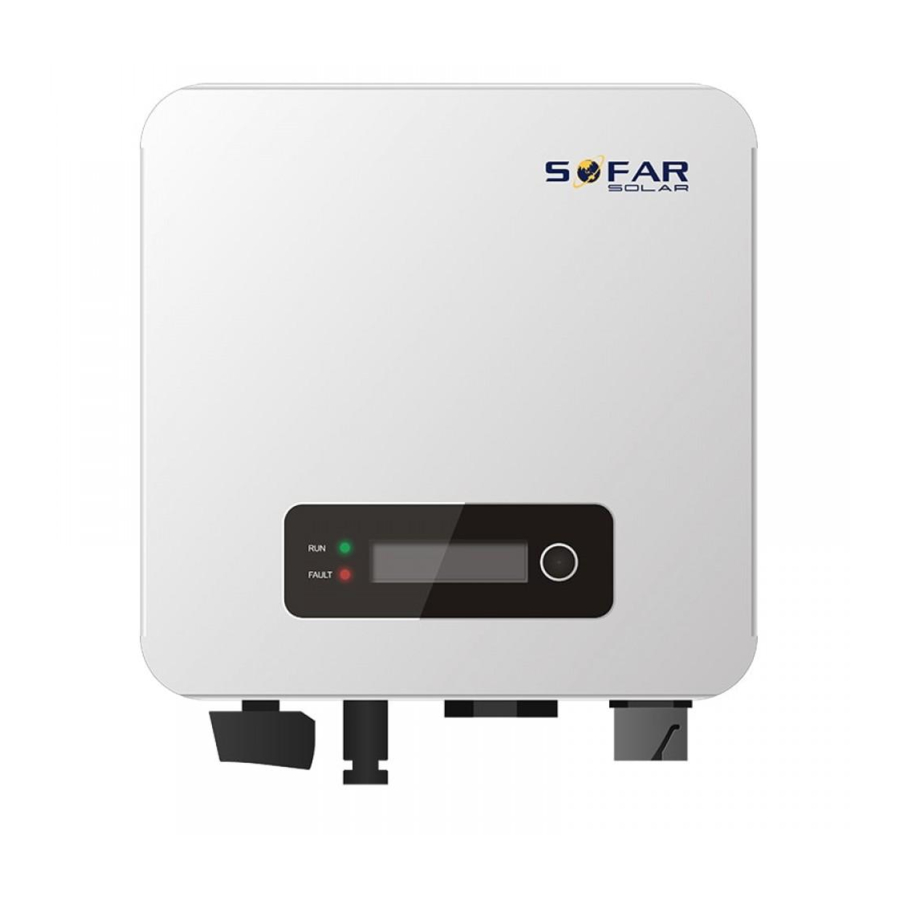 SOFAR SOLAR 5KTLM-G3 25A USER MANUAL Pdf Download | ManualsLib