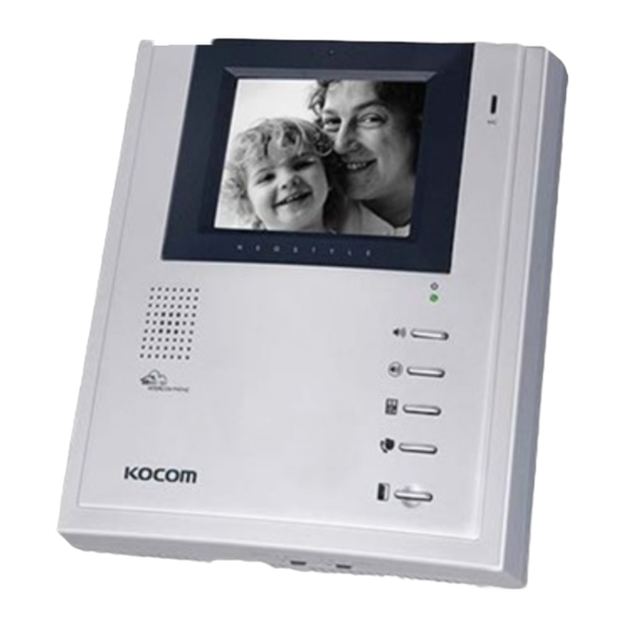 KOCOM KIV-101 OPERATING & INSTALLATION MANUAL Pdf Download | ManualsLib