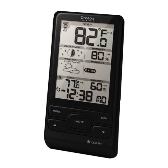 OREGON SCIENTIFIC ECLIPSE USER MANUAL Pdf Download | ManualsLib