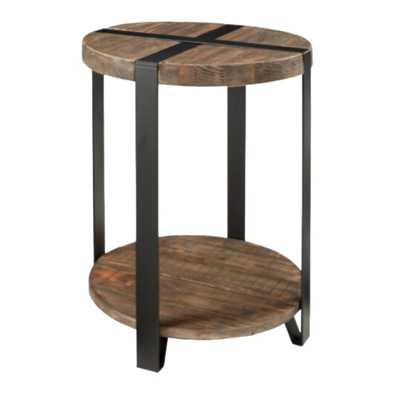 ALATERRE FURNITURE ROUND END TABLE ASSEMBLY INSTRUCTIONS Pdf Download ...