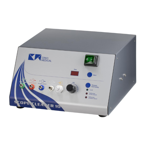CREO MEDICAL SCOPE-CLEANER SC10 OPERATING INSTRUCTIONS MANUAL Pdf ...