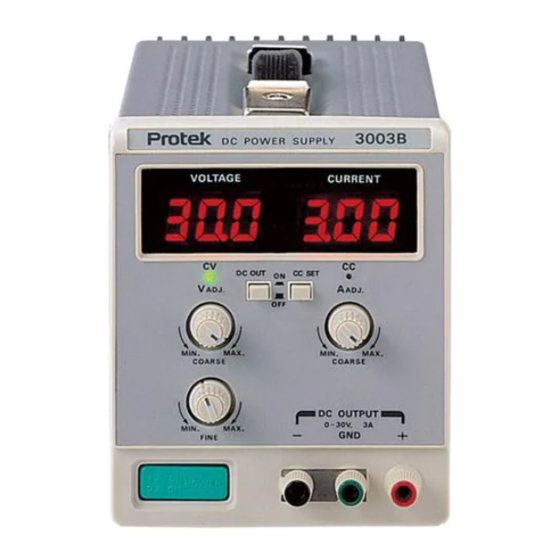 PROTEK 3033B INSTRUCTION MANUAL Pdf Download | ManualsLib