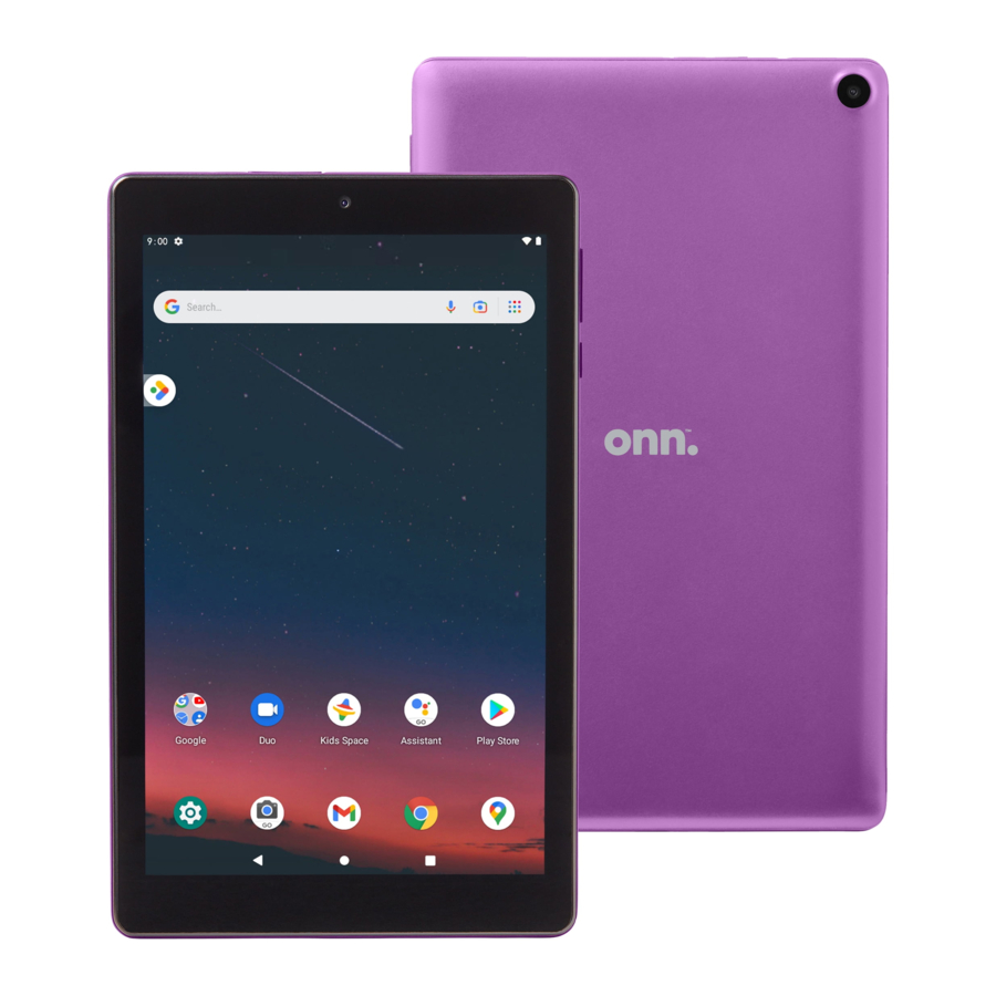 Onn 8 Tablet Manuals | ManualsLib