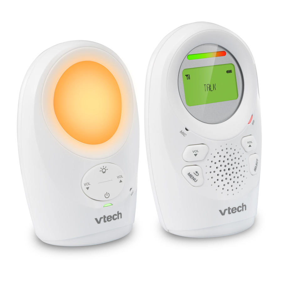VTech DM1211, DM1211-2 - Enhanced Range Digital Audio Monitor Manual ...