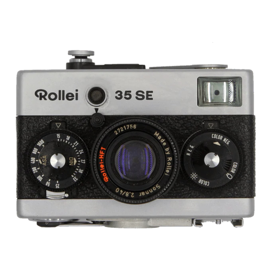 ROLLEI 35 SE MANUAL Pdf Download | ManualsLib