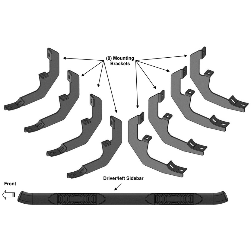 Rough Country 5in Oval Bent End Sidebar Installation Guide | ManualsLib