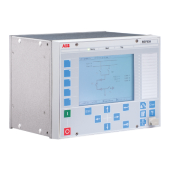 ABB REF630 PRODUCT MANUAL Pdf Download | ManualsLib