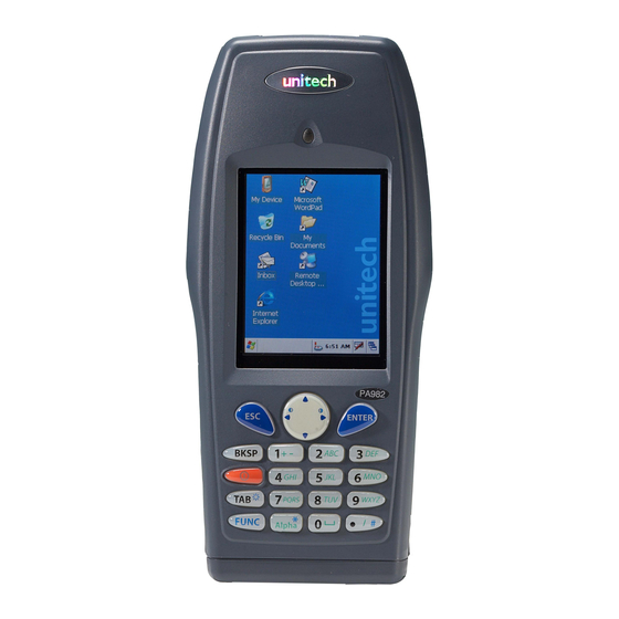 UNITECH PA982 QUICK REFERENCE MANUAL Pdf Download | ManualsLib