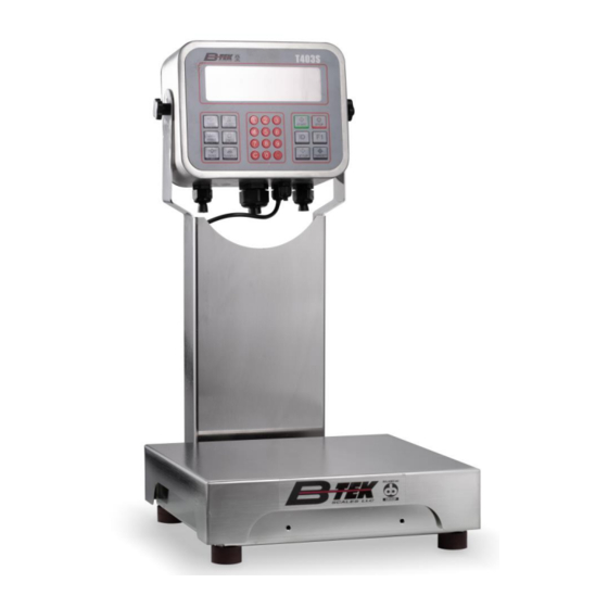 B-TEK SCALES AQUASHIELD SERIES INSTRUCTION MANUAL Pdf Download | ManualsLib