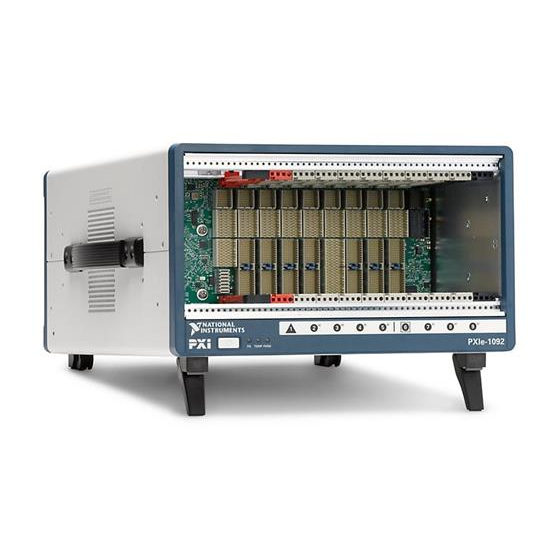 NATIONAL INSTRUMENTS PXIE-1092 CHASSIS USER MANUAL | ManualsLib