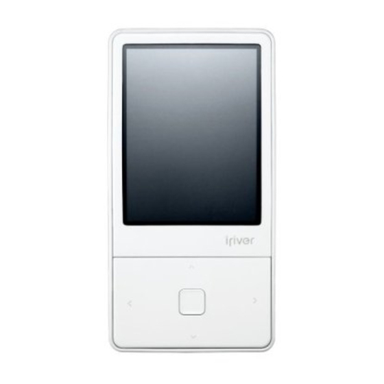 IRIVER E100 4GB MP3 PLAYER USER MANUAL | ManualsLib