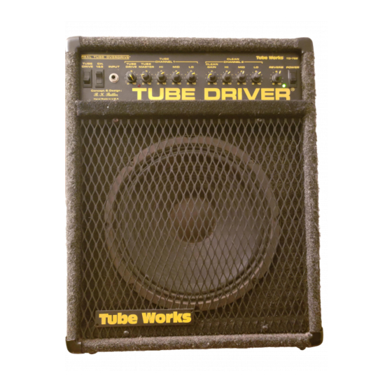 TUBE WORKS TD-752 AMPLIFIER OWNER'S MANUAL | ManualsLib