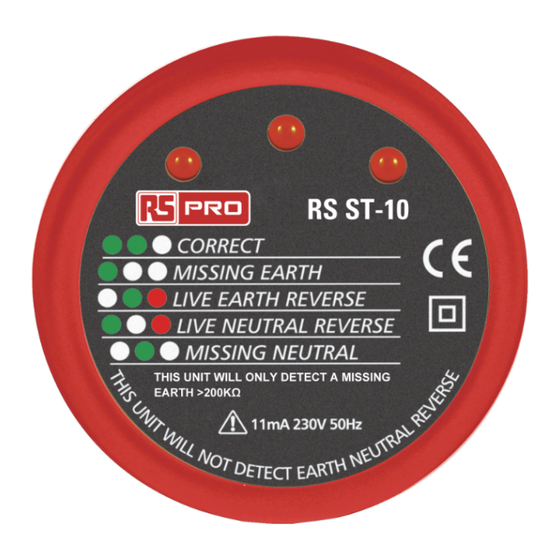 RS PRO RS ST-10 INSTRUCTION MANUAL Pdf Download | ManualsLib