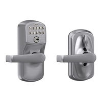 User Manuals: Schlage FE595 Keypad Entry Lock