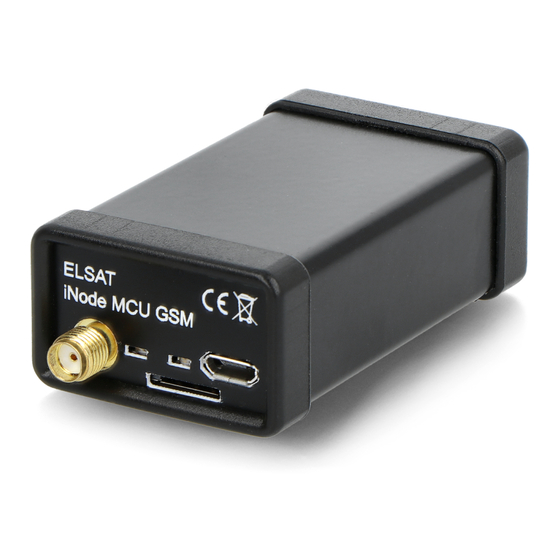 User Manuals: Elsat iNode Care GSM Bluetooth Gateway