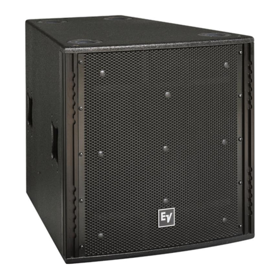 ELECTRO-VOICE X-ARRAY XCB SUBWOOFER SPECIFICATIONS | ManualsLib