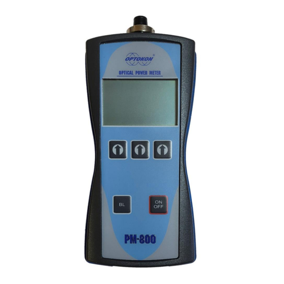 OPTOKON PM-800N USER MANUAL Pdf Download | ManualsLib