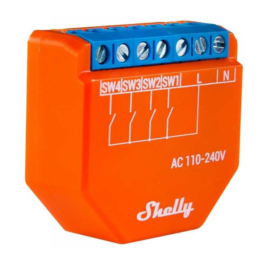 SHELLY PLUS I4 Manual | ManualsLib