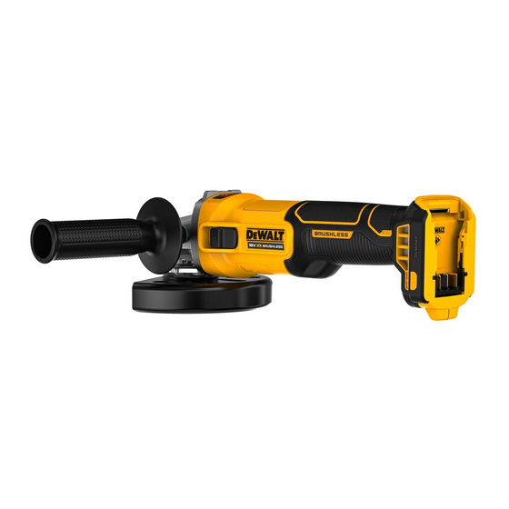 DEWALT DCG408 MANUAL Pdf Download | ManualsLib