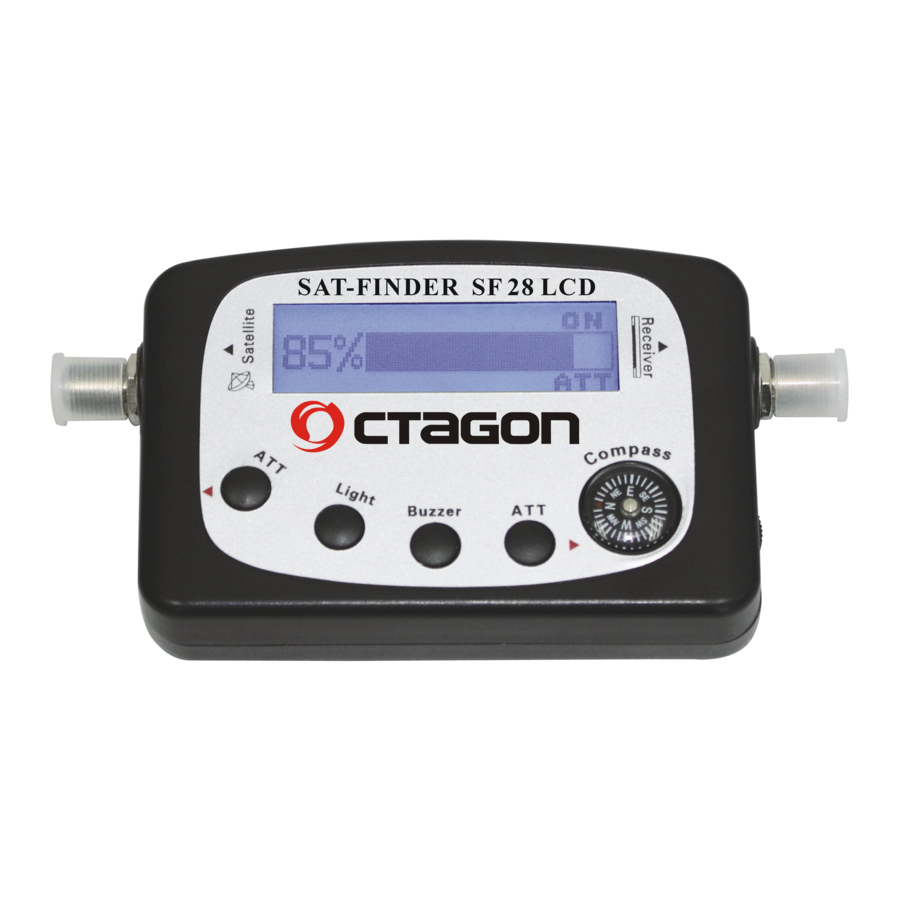 OCTAGON SAT-FINDER SF 28 LCD OWNER'S MANUAL Pdf Download | ManualsLib