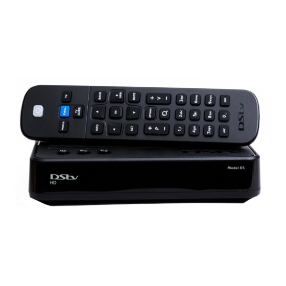 DSTV 6S QUICK START MANUAL Pdf Download | ManualsLib