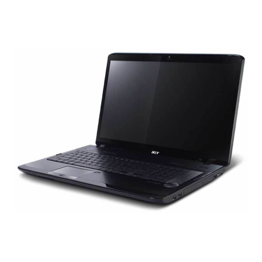 ACER ASPIRE 8935 SERIES QUICK MANUAL Pdf Download | ManualsLib