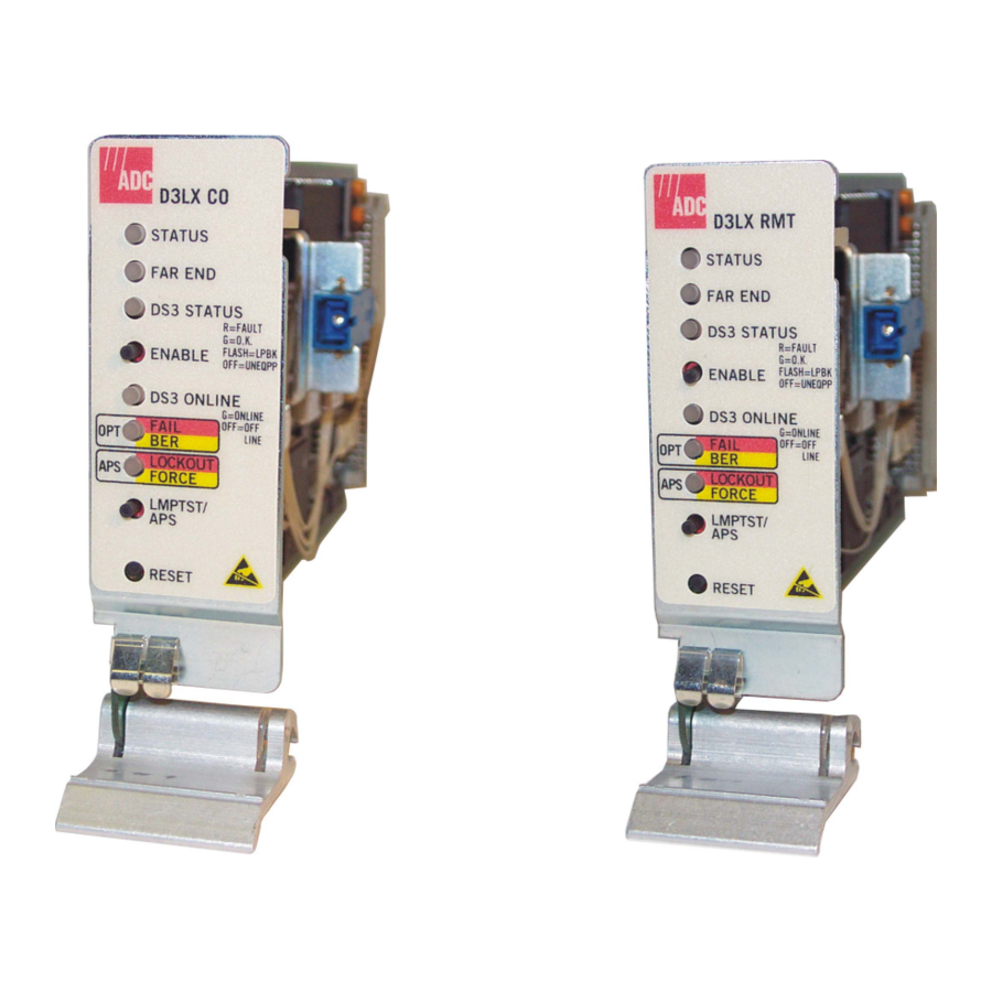 ADC SONEPLEX D3LXC-FCA100 USER MANUAL Pdf Download | ManualsLib