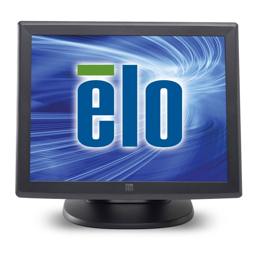 ELO TOUCHSYSTEMS 1000 SERIES USER MANUAL Pdf Download | ManualsLib