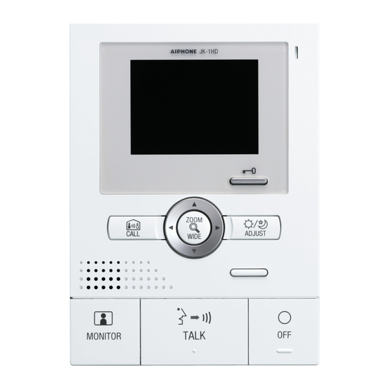 AIPHONE JK-1HD INSTALLATION AND OPERATION MANUAL Pdf Download | ManualsLib