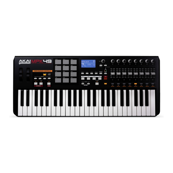 AKAI FACTORY PRESET MPK49 FACTORY PRESET DOCUMENTATION Pdf Download ...