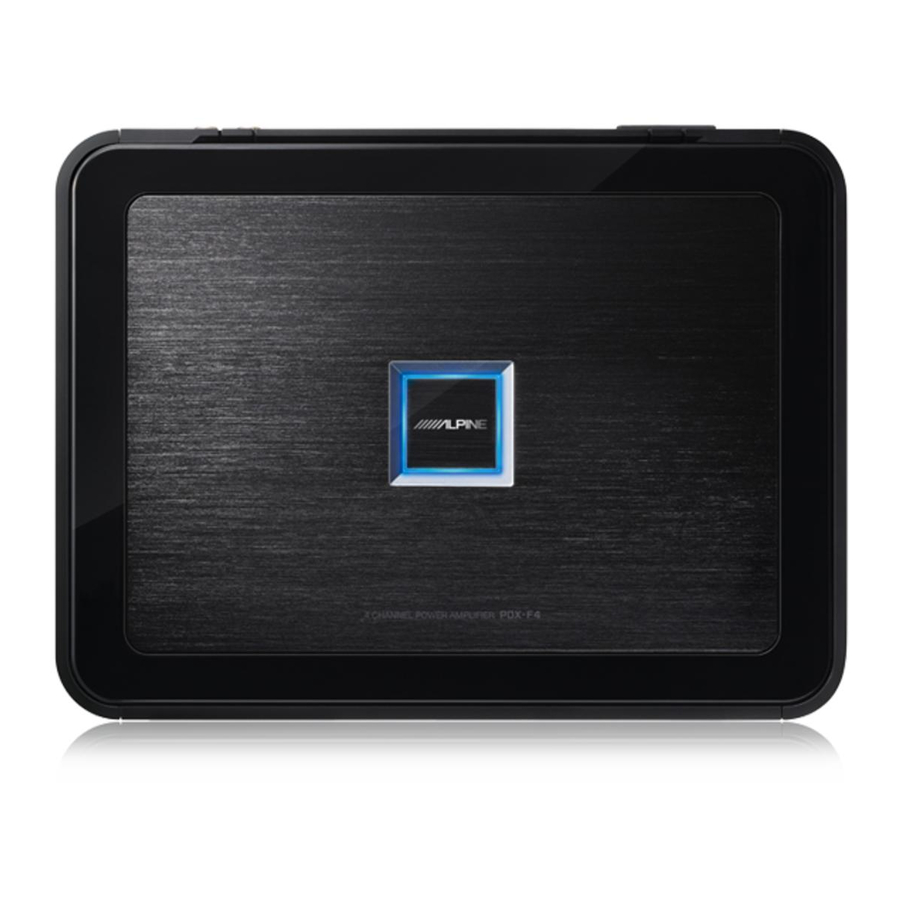 ALPINE PDX-F4 OWNER'S MANUAL Pdf Download | ManualsLib