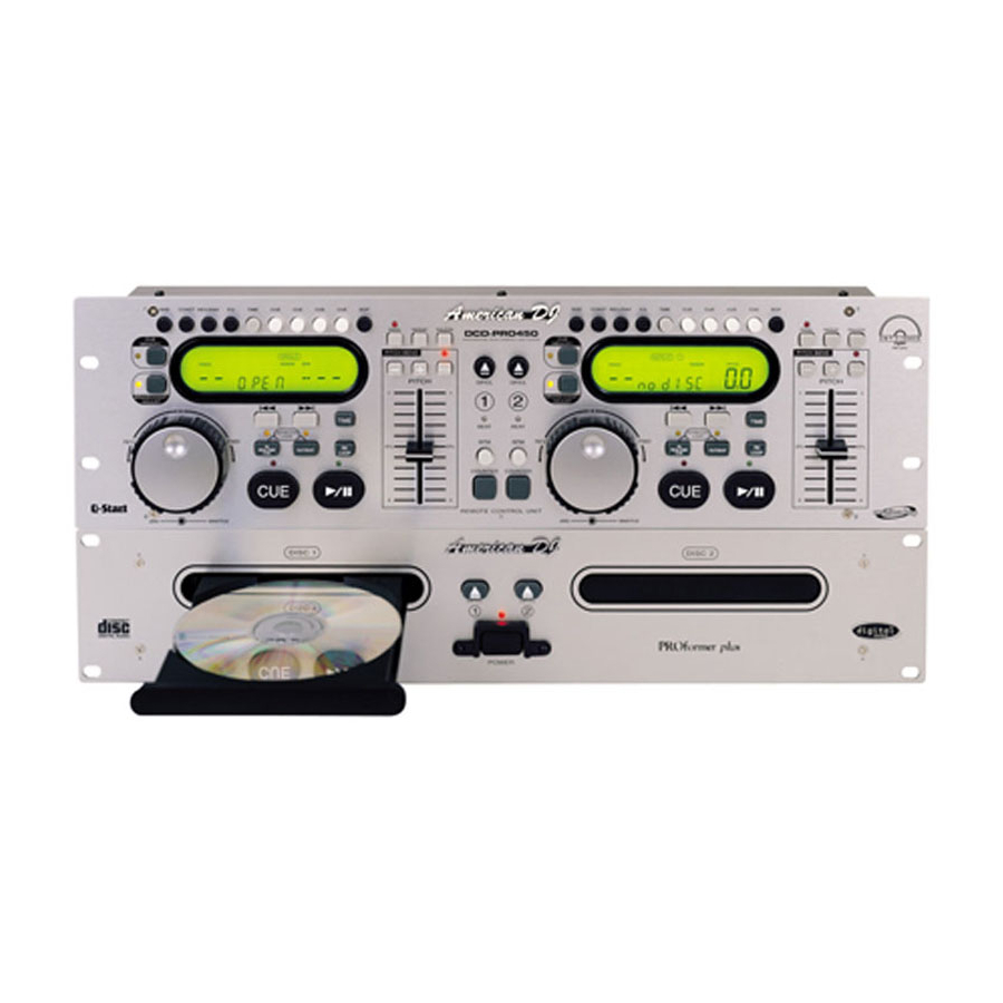 AMERICAN DJ AUDIO DCD-PRO500 INSTRUCTION MANUAL Pdf Download | ManualsLib