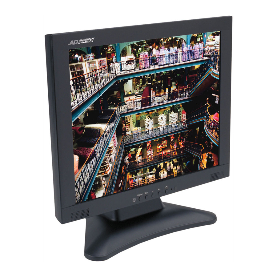 AMERICAN DYNAMICS 15 AND 17-INCH CCTV SPECIFICATIONS Pdf Download ...