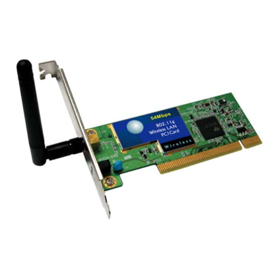 ABOCOM 802.11B/G WIRELESS LAN PCI CARD WPG2401 SPECIFICATION SHEET Pdf Download | ManualsLib