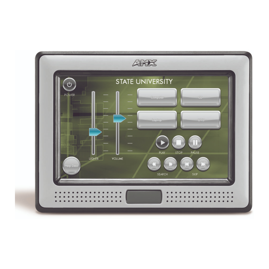 AMX MODERO NXD-500I OPERATION/REFERENCE MANUAL Pdf Download | ManualsLib